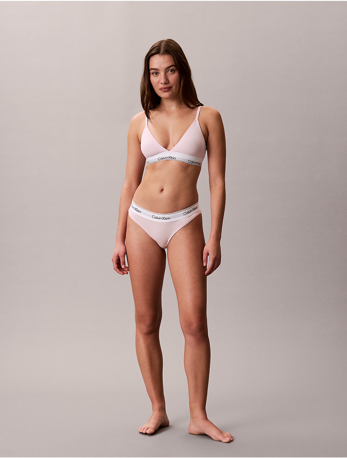 CALVIN KLEIN icon cotton modal lightly lined triangle bralette